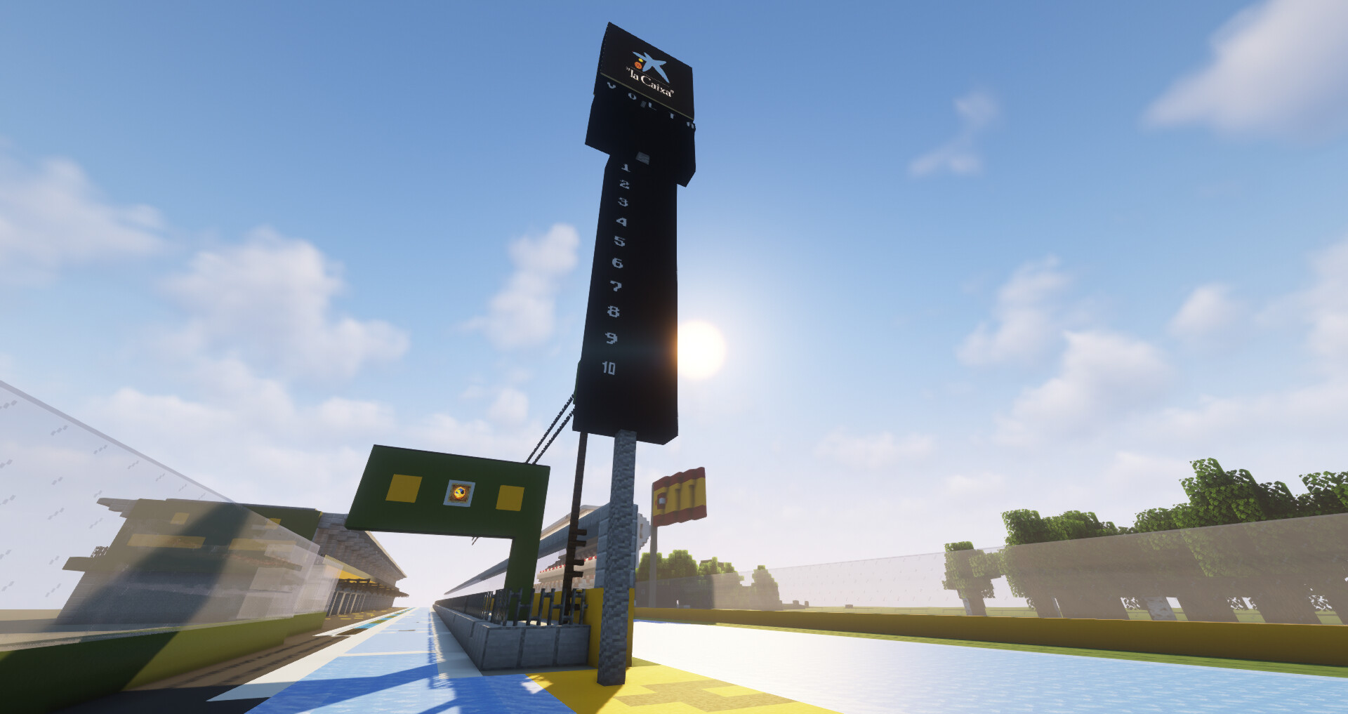 F1 Spanish Grand Prix Ice Boat Racing track (1.17.1) Minecraft Map