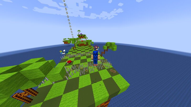 Advanced Sonic Map (V 1.1) ADDED HOMING ATTACK Minecraft Map
