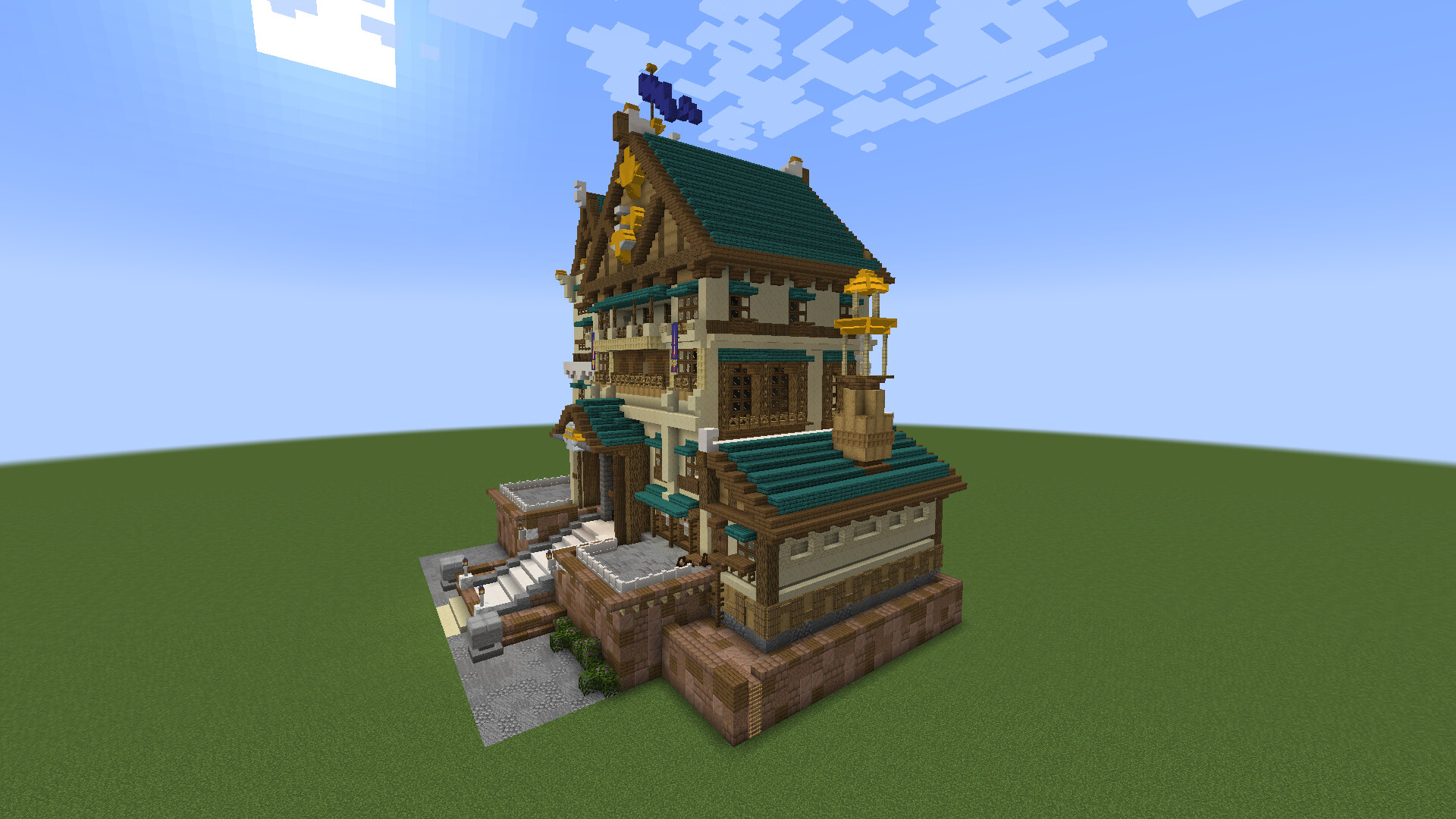 GUILD BUILDING [inspired by YS Jeon Guild House artwork] Minecraft Map