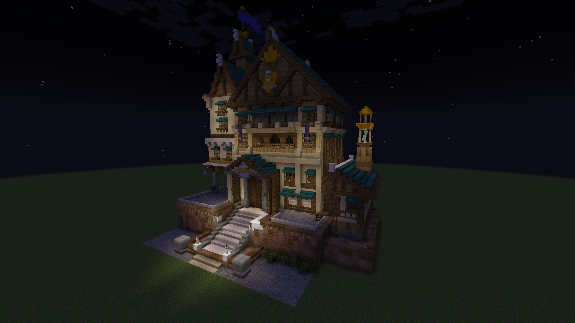 GUILD BUILDING [inspired by YS Jeon Guild House artwork] Minecraft Map
