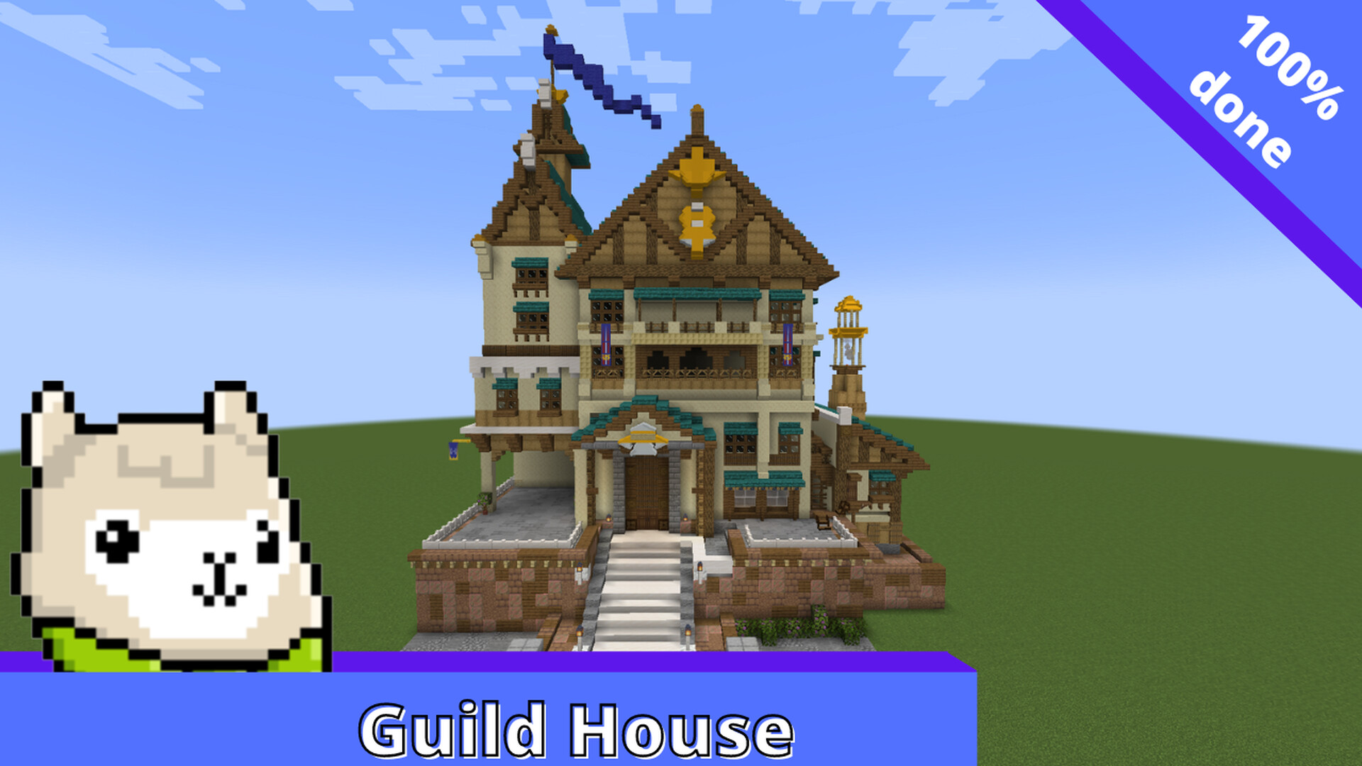 GUILD BUILDING [inspired by YS Jeon Guild House artwork] Minecraft Map