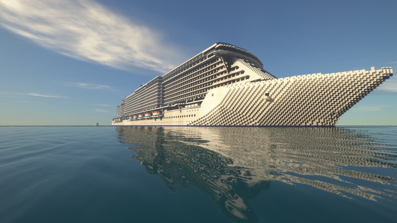 1:1 scale MSC Seaside (In progress) [1.17] Minecraft Map