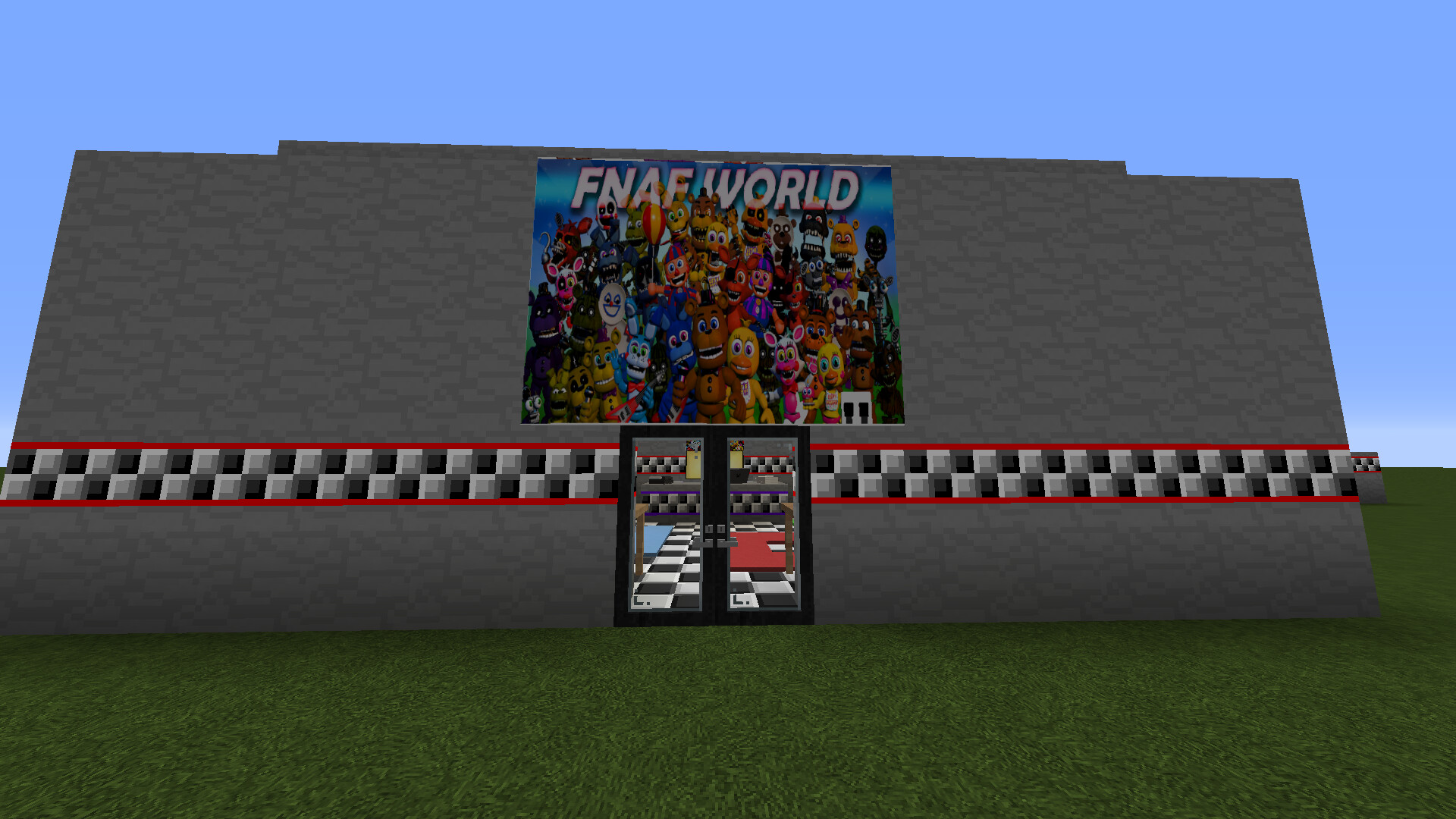 Fnaf Custom (FNAF WORLD MAP) Minecraft Map
