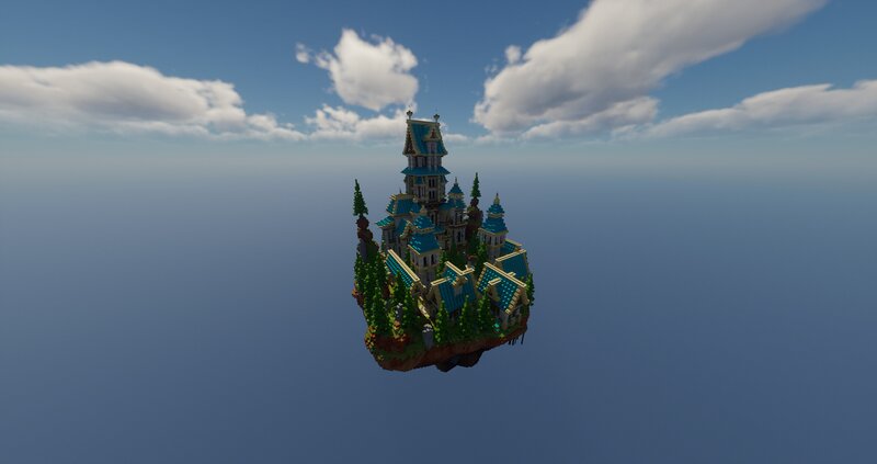 Blue Castle Hub (Free Download) Minecraft Map