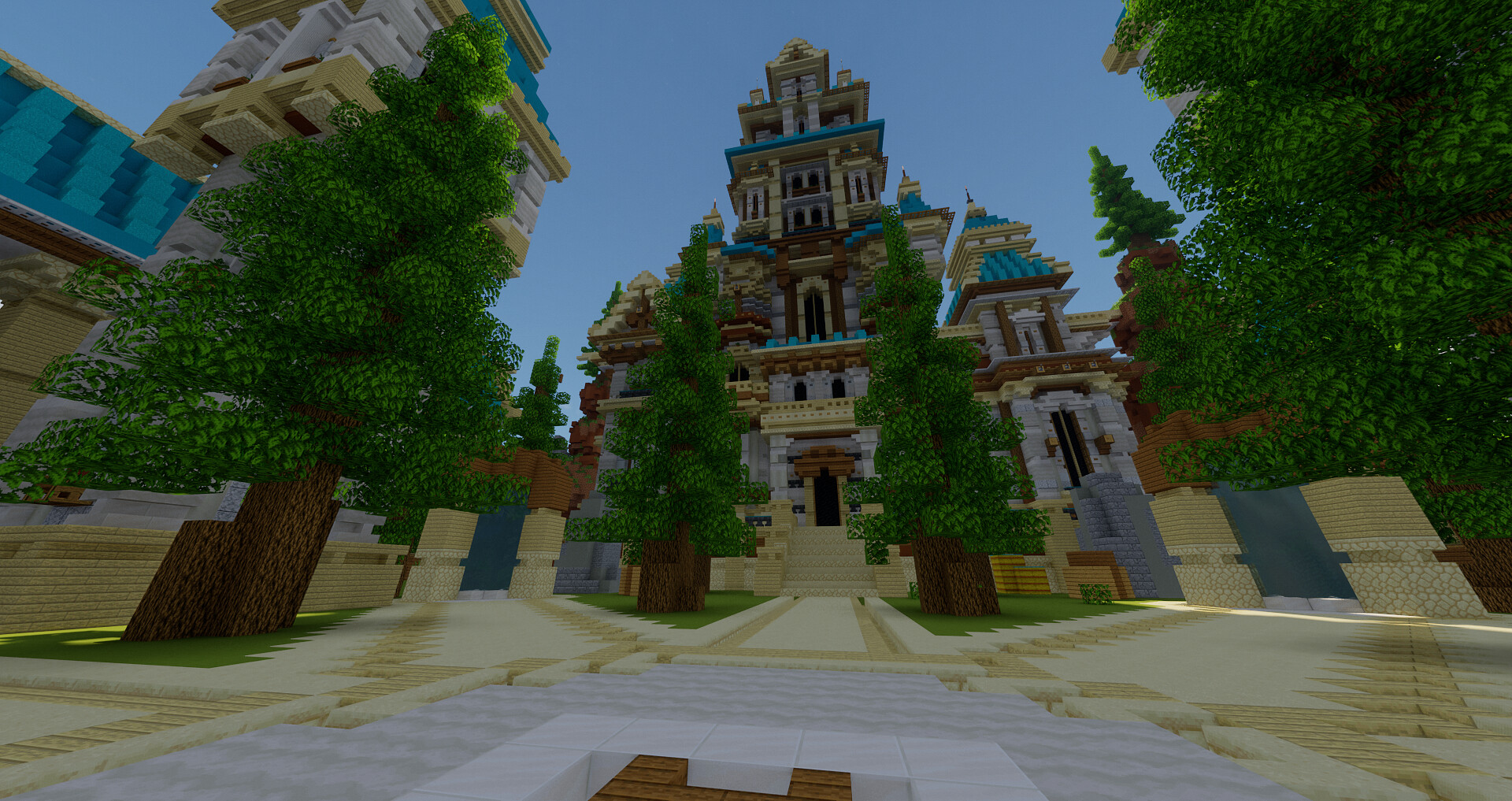 Blue Castle Hub (Free Download) Minecraft Map