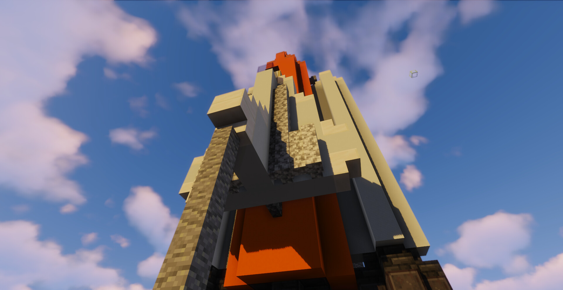 Space shuttle with launch pad Minecraft Map