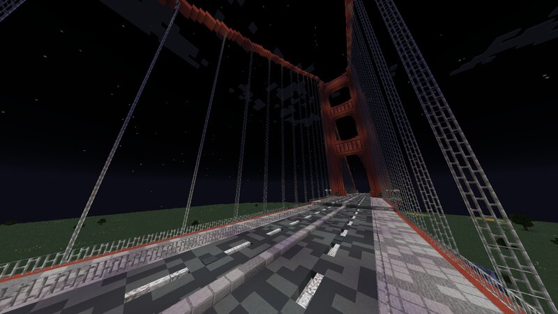 Golden Gate Bridge, San-Francisco ( half ) Minecraft Map