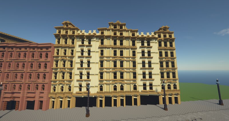 Early 1900s Chicago Apartment Building Minecraft Map