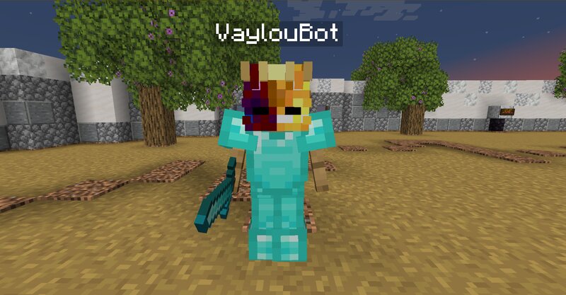 PvP practice singleplayer Fight with bot (1.18.x) Minecraft Map