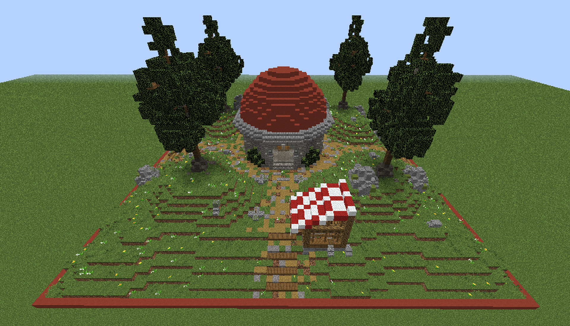 survival spawn (75×75) Minecraft Map