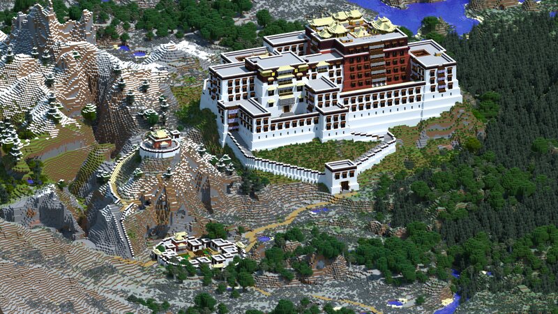 Tibetan area Minecraft Map