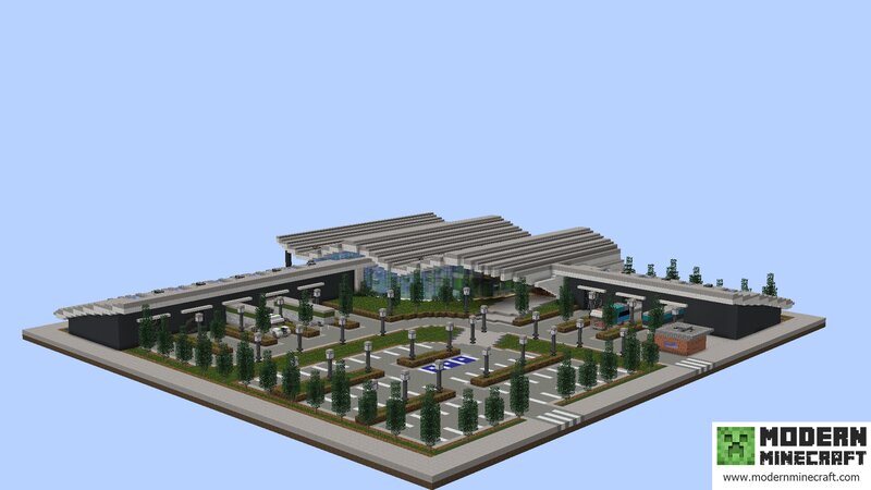 1:1 Minecraft Logistics Center (Interior Available) Minecraft Map
