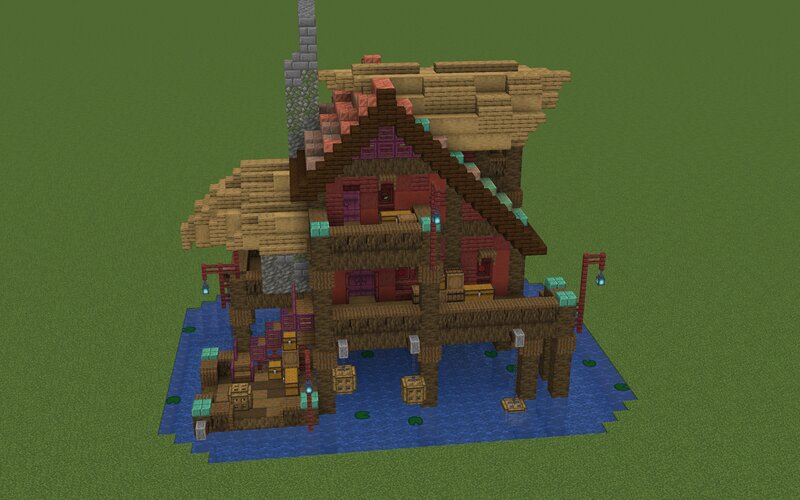 Mangrove Stilt House 22w13a Minecraft Map