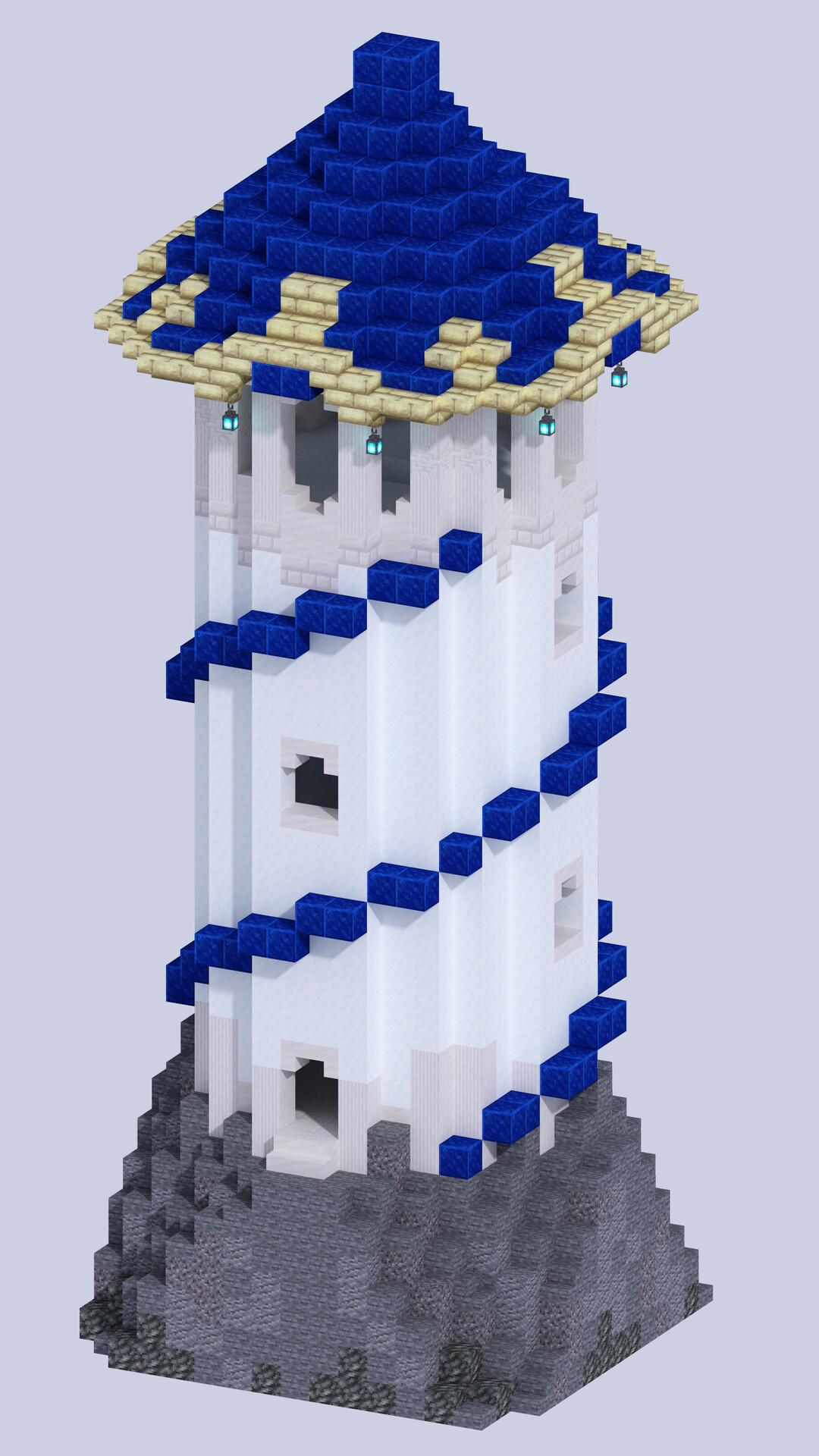 One Chunk Air Nation Tower Minecraft Map