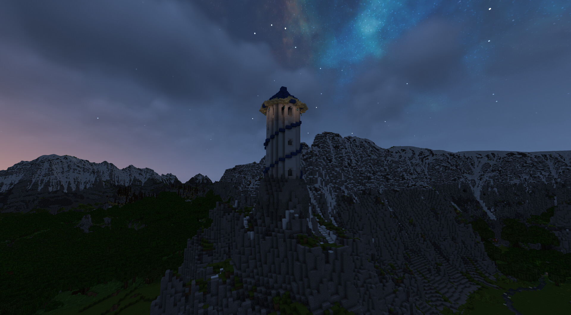 One Chunk Air Nation Tower Minecraft Map