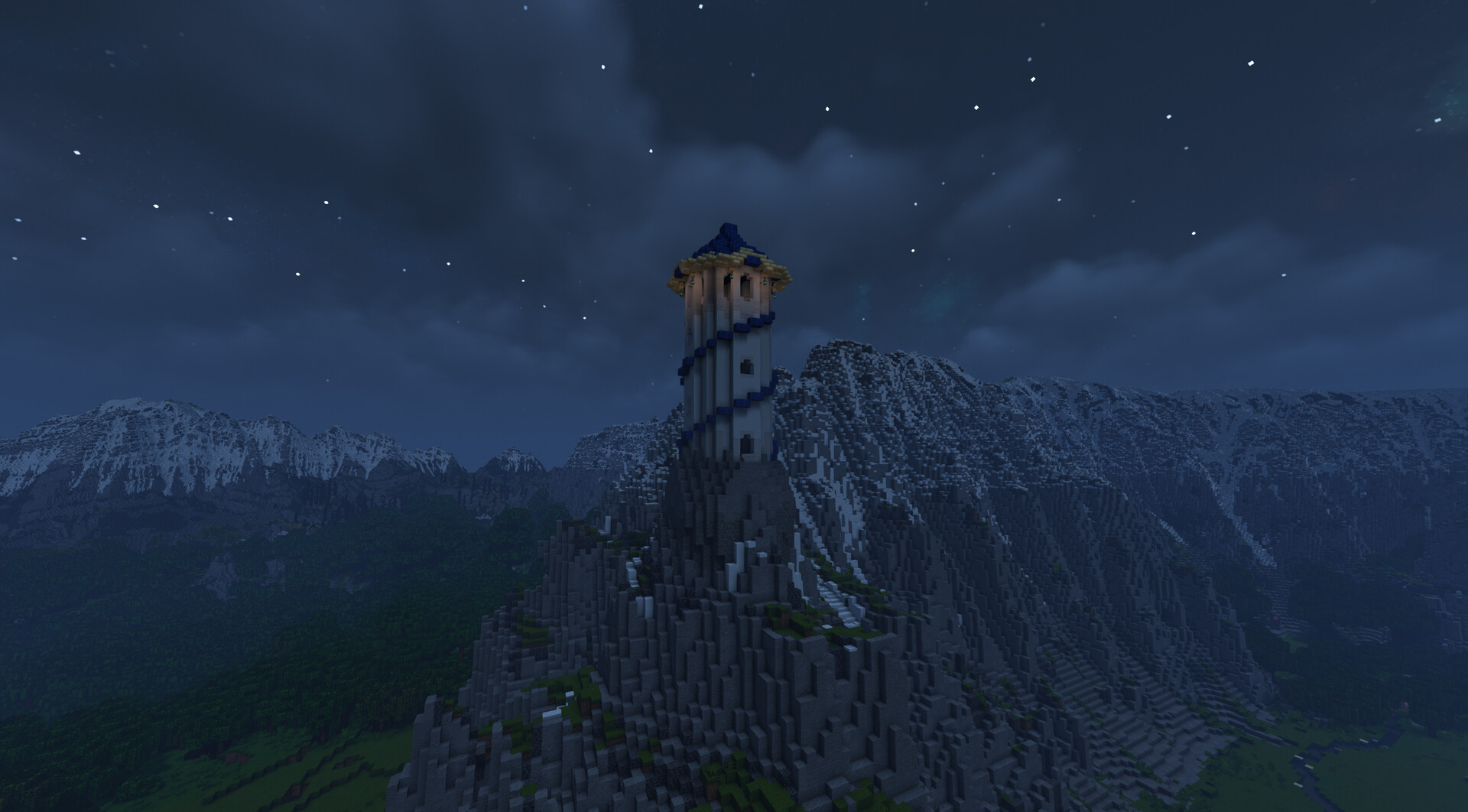 One Chunk Air Nation Tower Minecraft Map