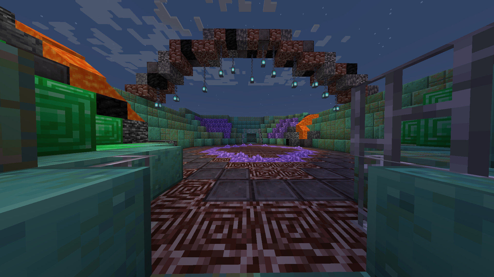 The Dragon's Fire Arena (My First Real Build) Minecraft Map