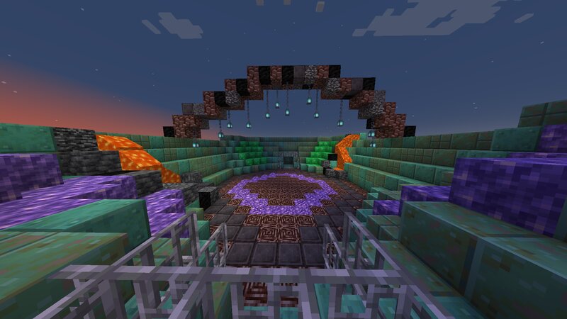 The Dragon's Fire Arena (My First Real Build) Minecraft Map