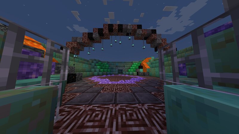 The Dragon's Fire Arena (My First Real Build) Minecraft Map