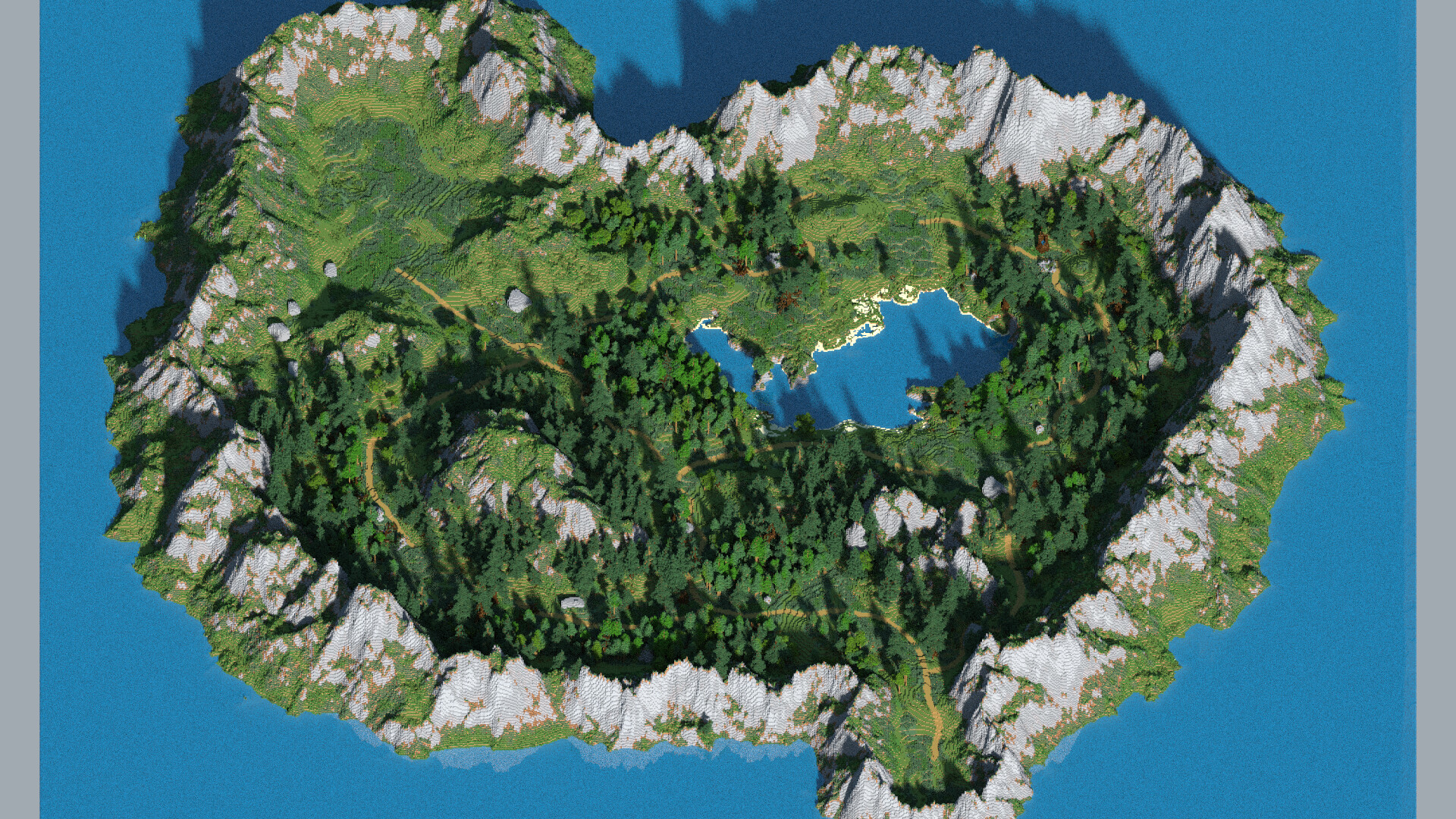 Meadow Island - 700x700 [WorldPainter] Minecraft Map