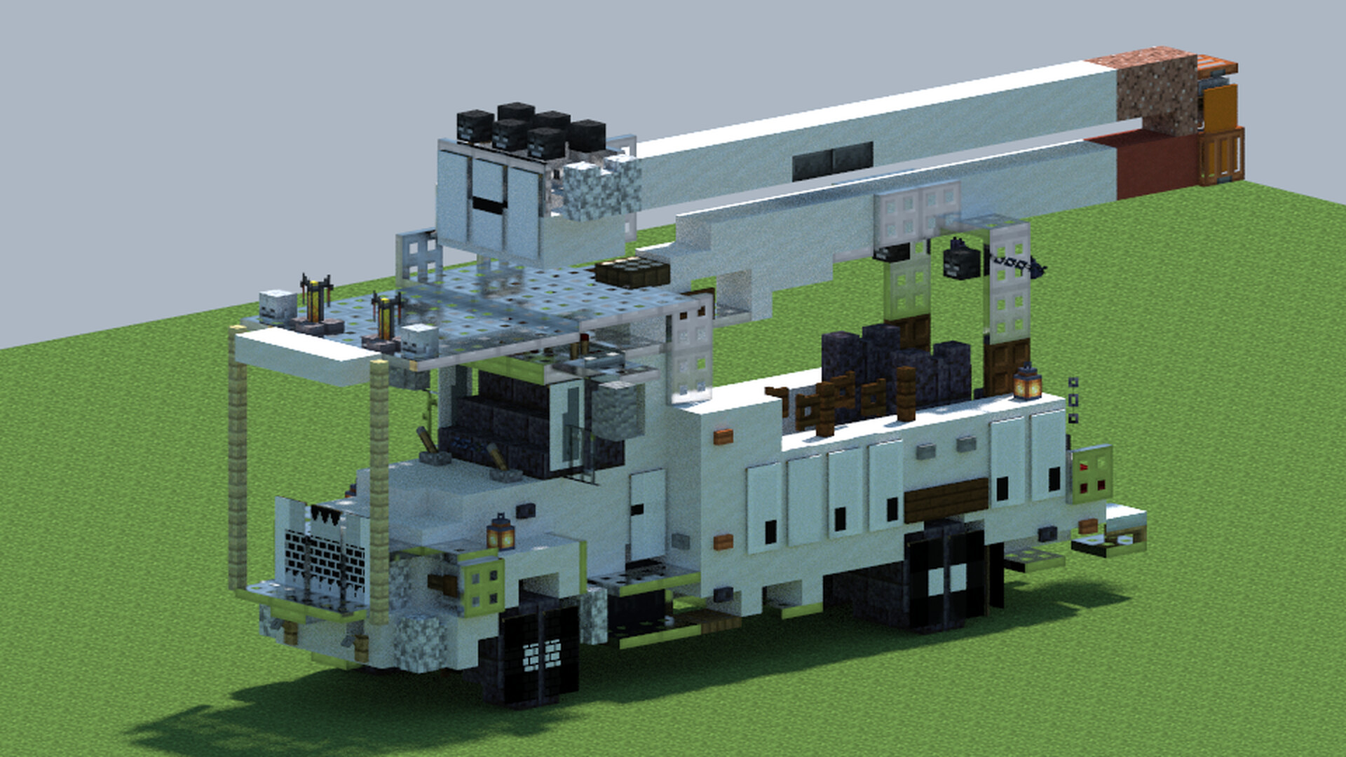 Freightliner FL70, Bucket truck, [With Download] Minecraft Map