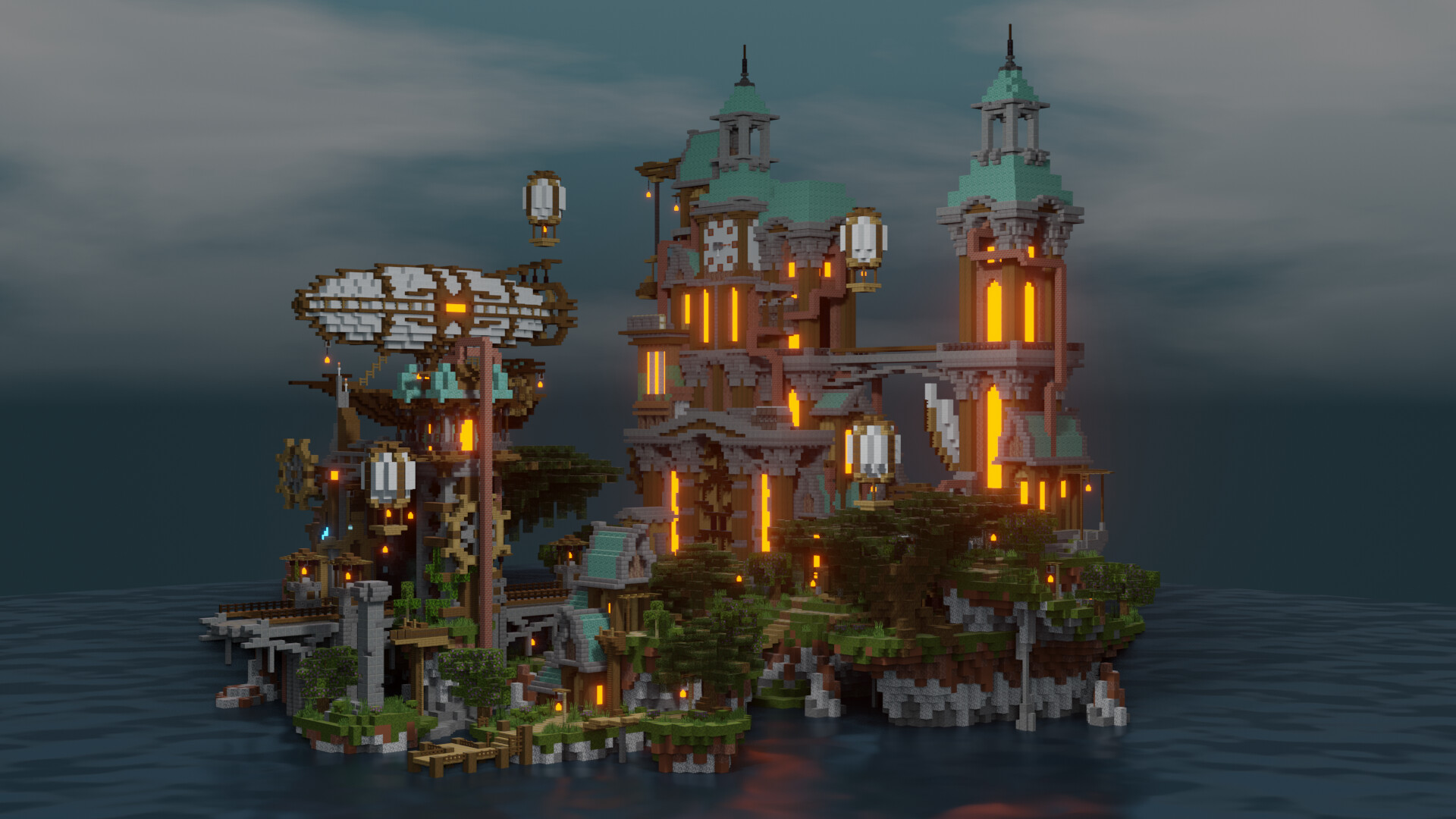 Steampunk Island Minecraft Map