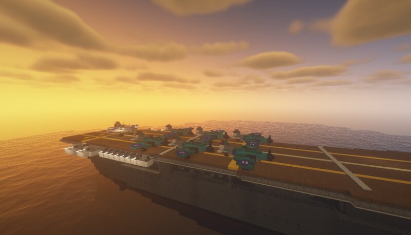 USS Wasp CV-7 1:1 Scale Minecraft Map