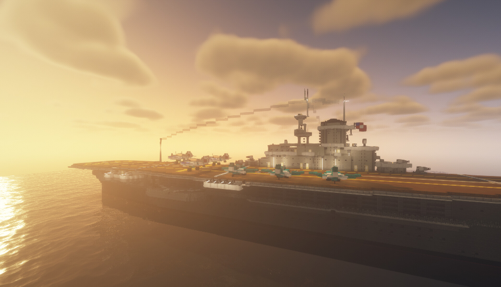 USS Wasp CV-7 1:1 Scale Minecraft Map