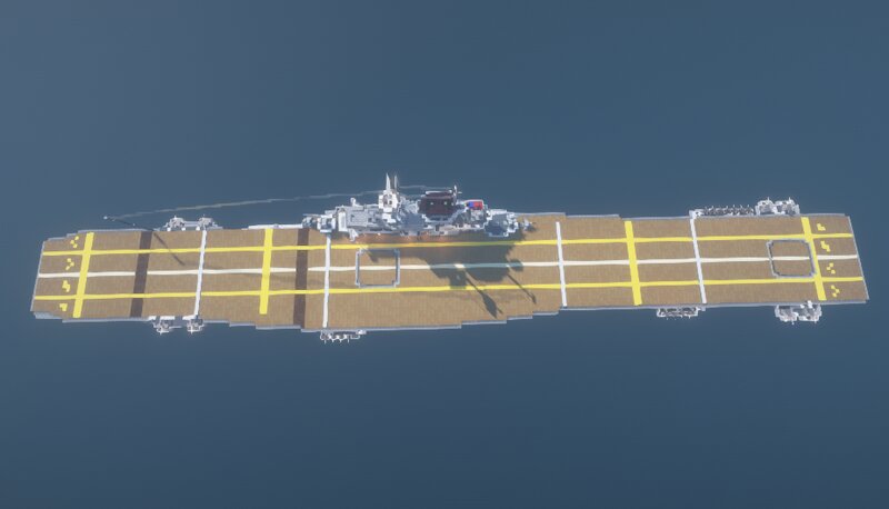 USS Wasp CV-7 1:1 Scale Minecraft Map