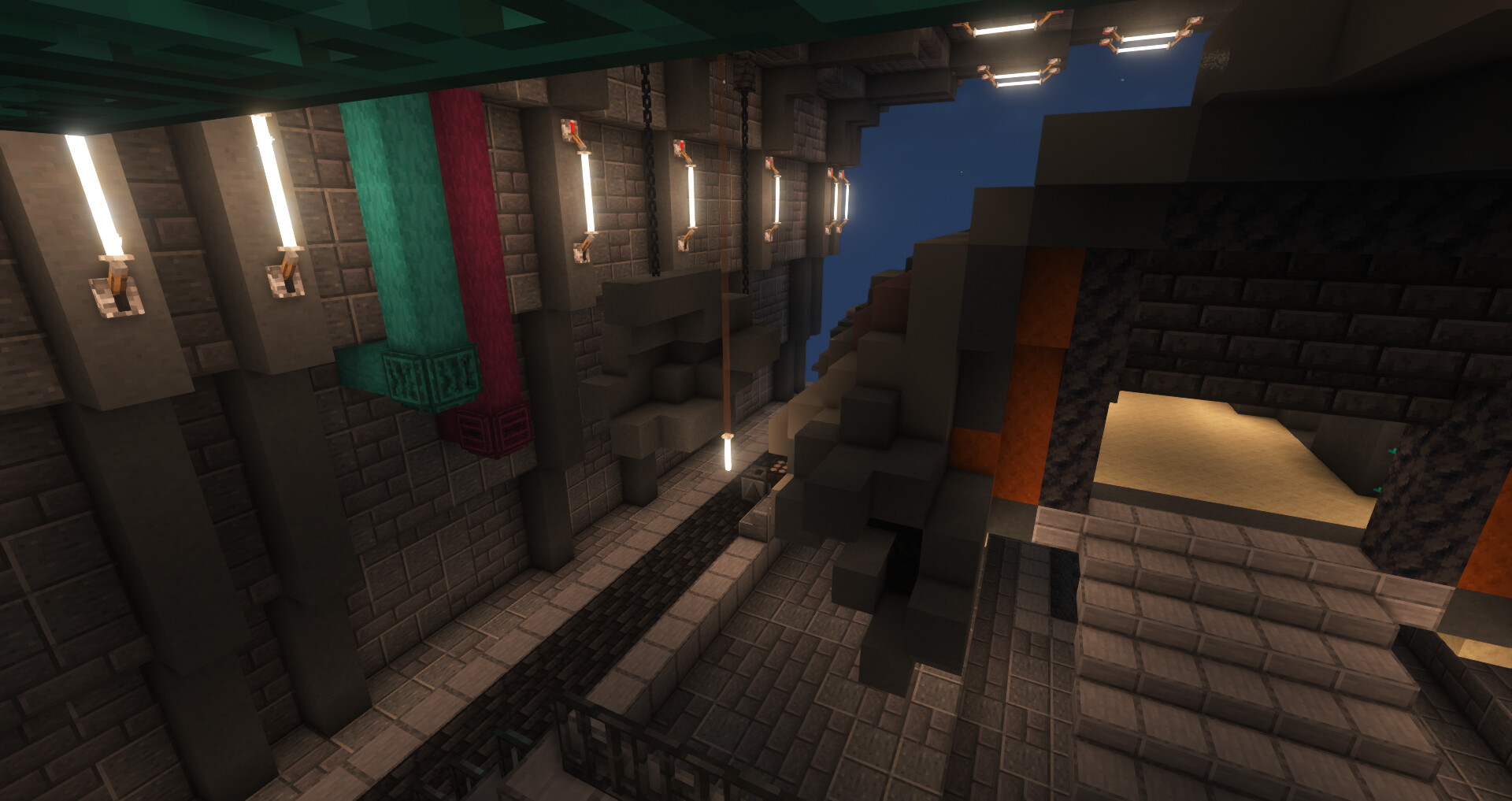 Space ship with angar Minecraft Map