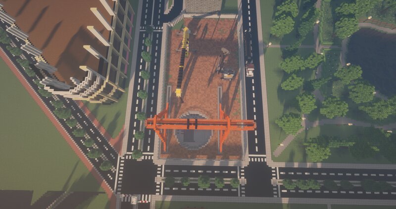 Minecraft Shaft Crane for underground subway constructions (Gantry ...