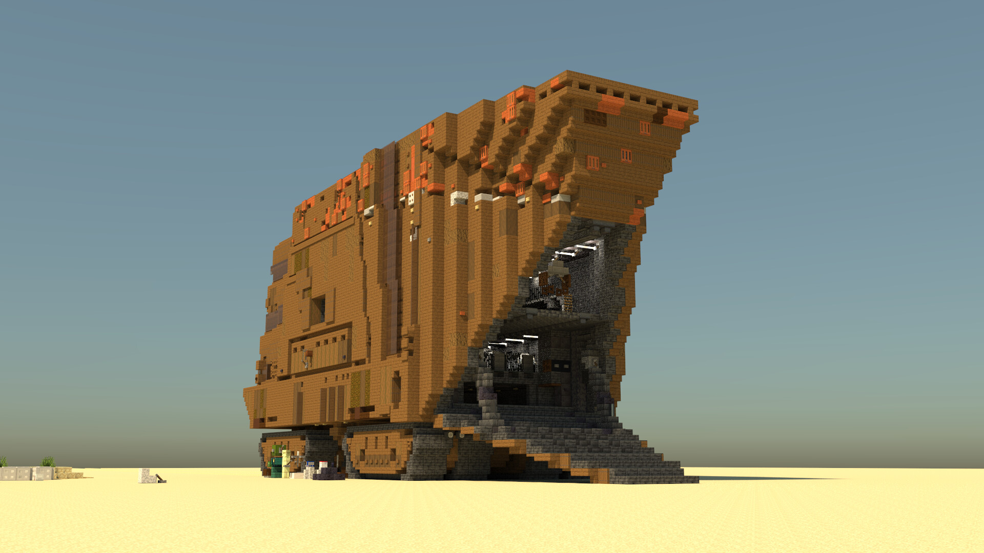 Jawa Sandcrawler Minecraft Map