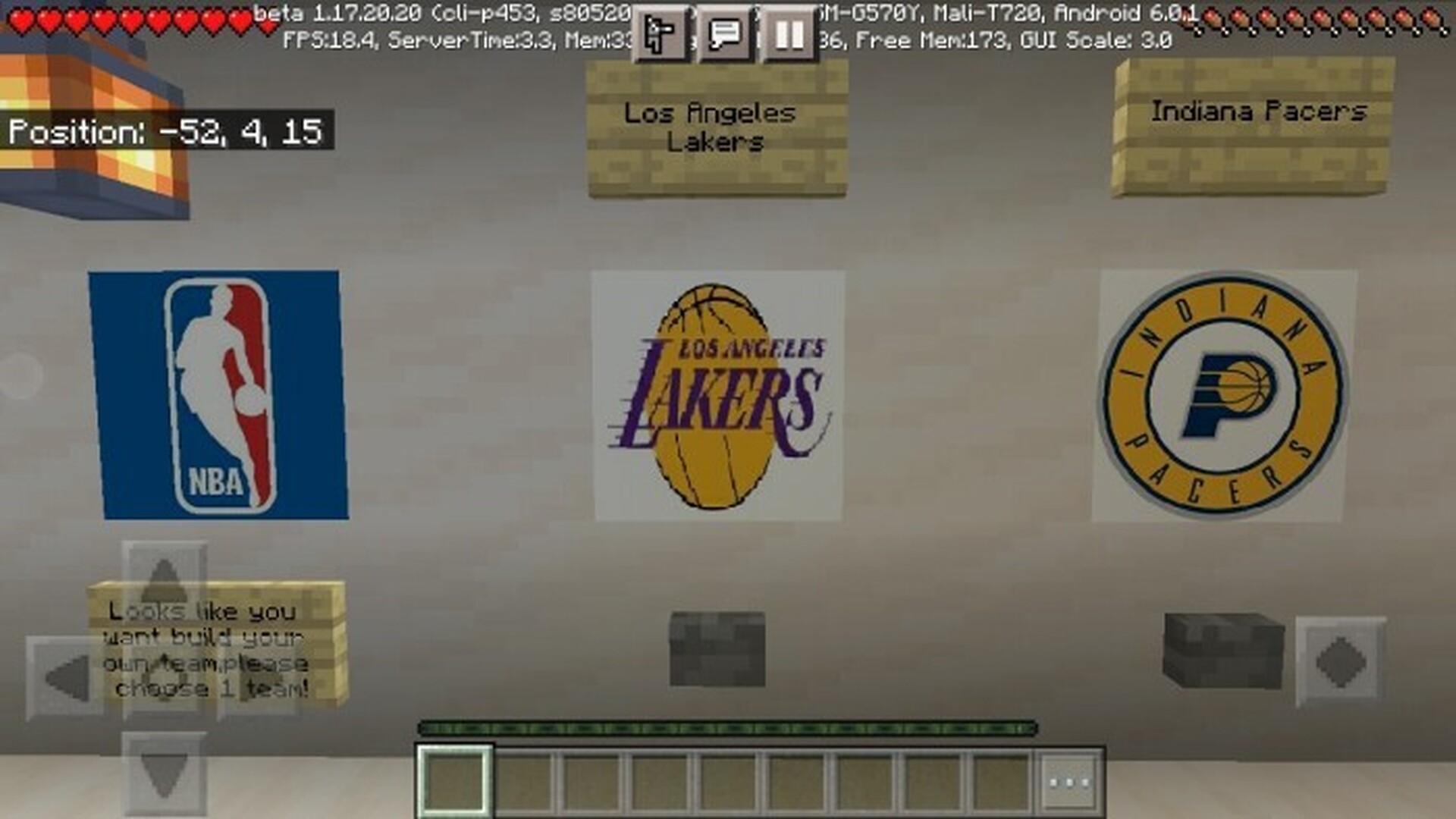 NBA Online Update 1.3 PE only Minecraft Map