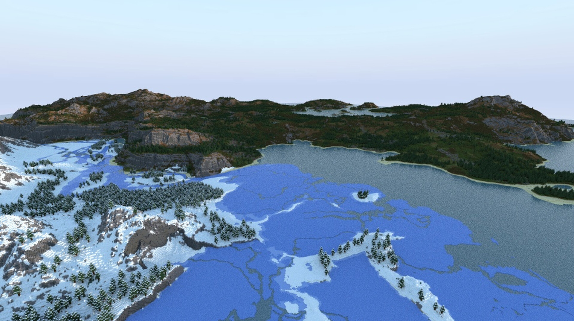 Island 2 biome, 4x4 Minecraft Map