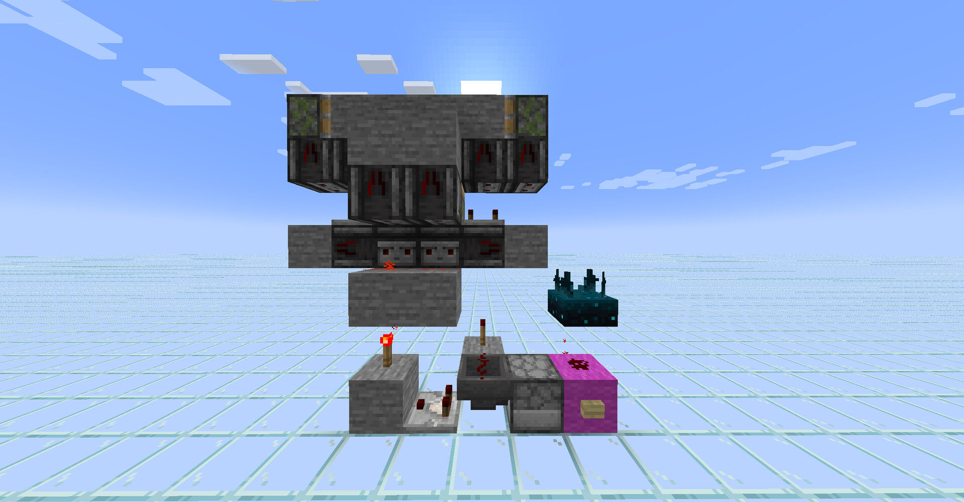 2×2 most compact sculk sensor door Minecraft Map