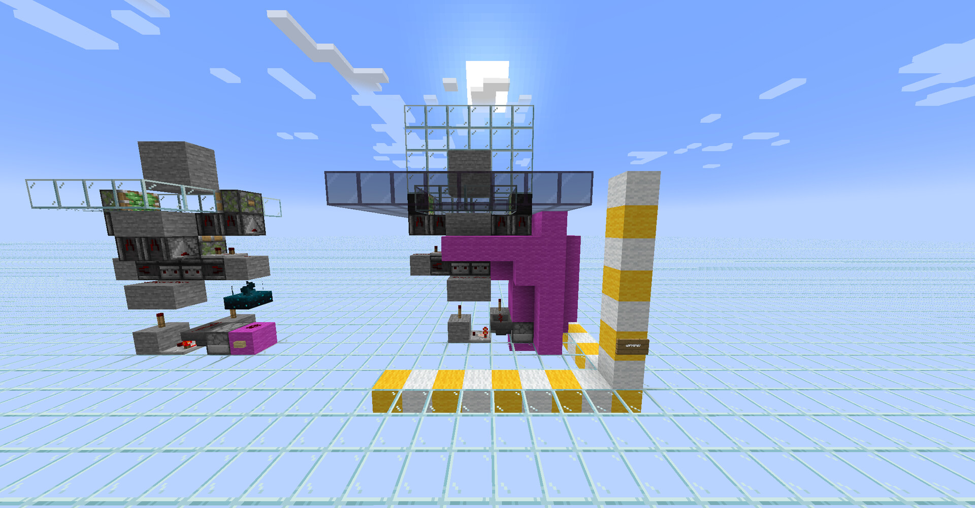 2×2 Most Compact Sculk Sensor Door Minecraft Map