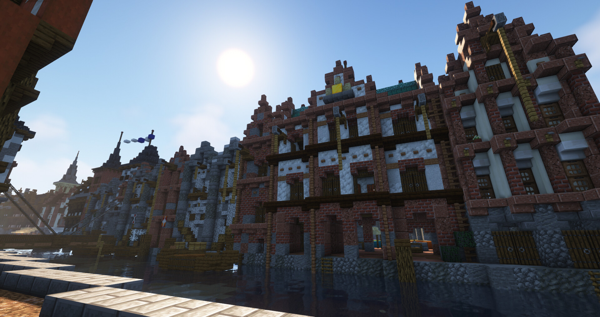 Olterbeck Medieval Canal City Minecraft Map