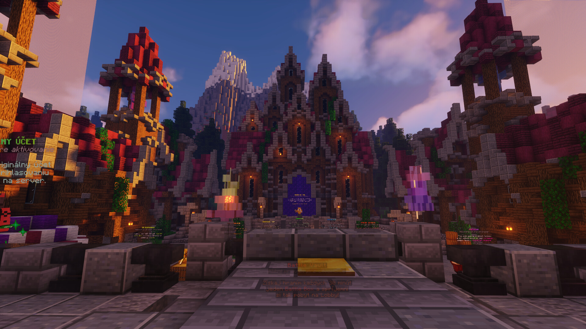 medieval island harbour Minecraft Map