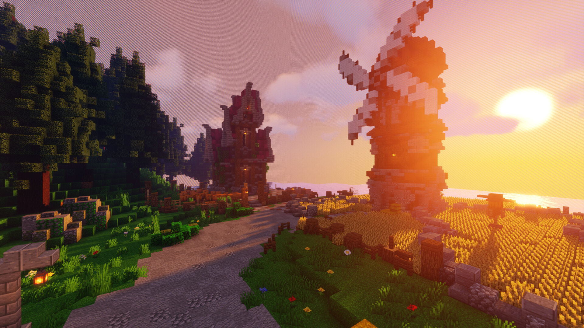 medieval island harbour Minecraft Map