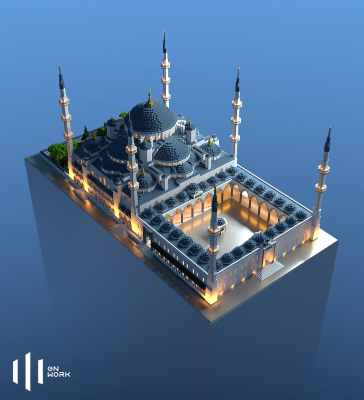 Sultan Ahmed Mosque (Blue Mosque) 2:1 scale [interior and download ...