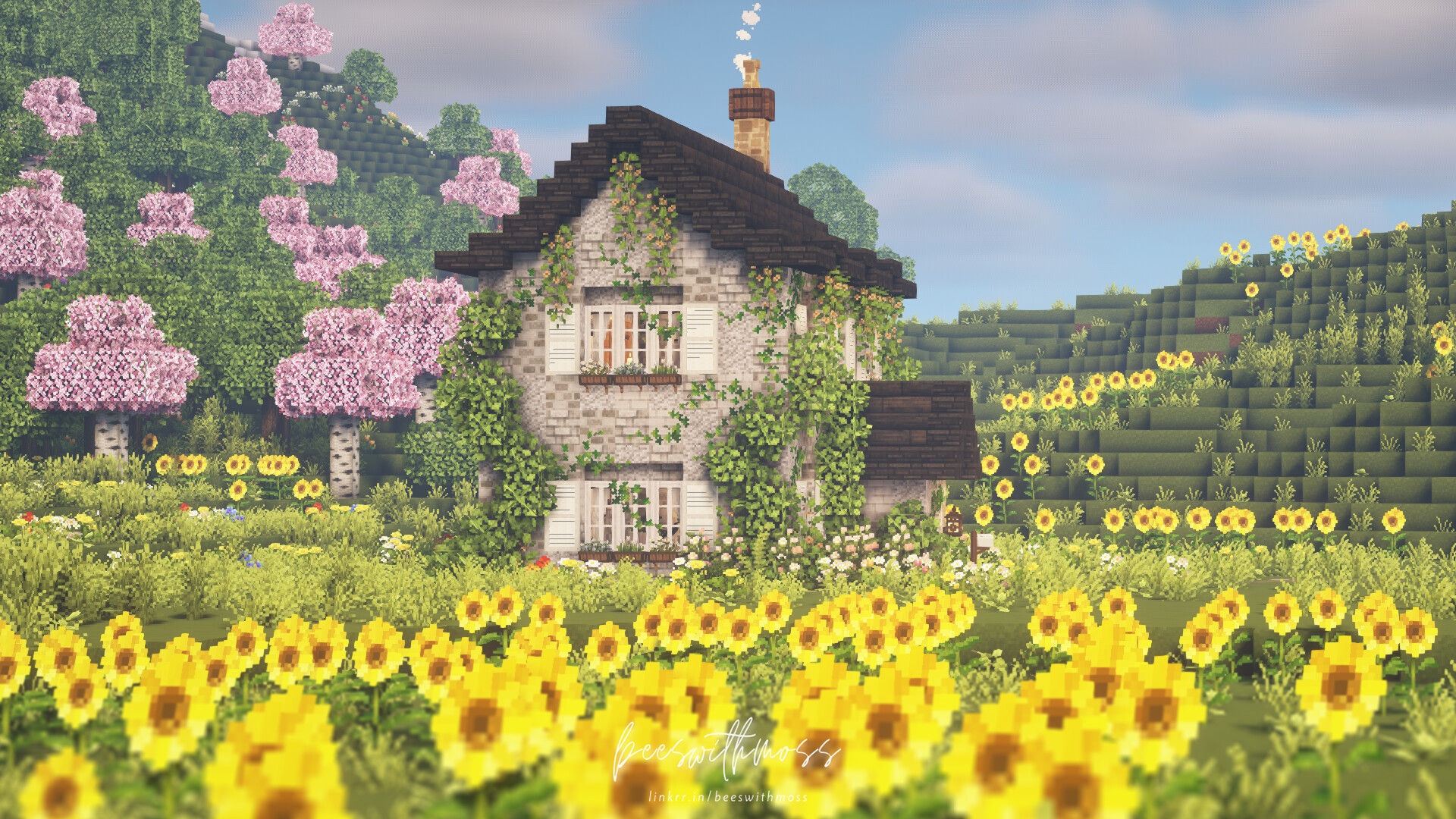 English Diorite Farmhouse 🌼🌿 Minecraft Map