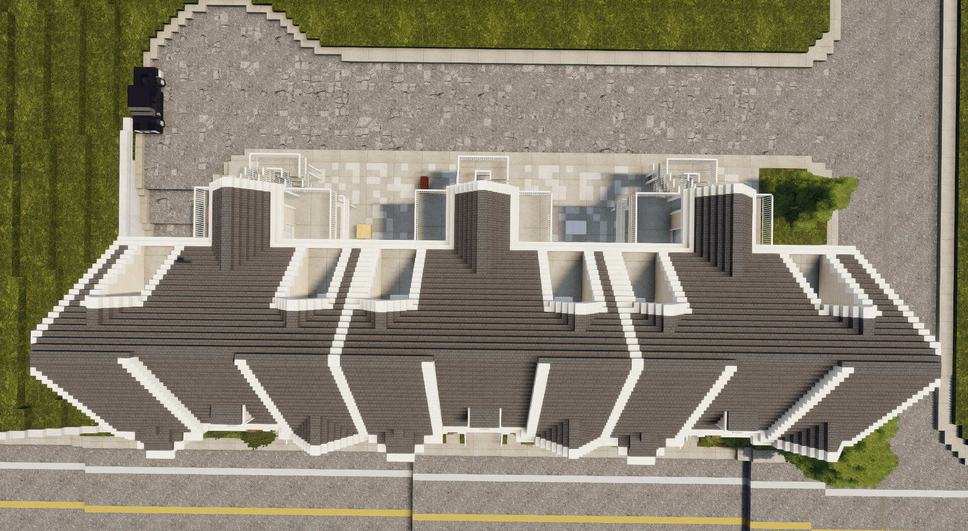 Large Realistic Canadian Townhomes Minecraft Map