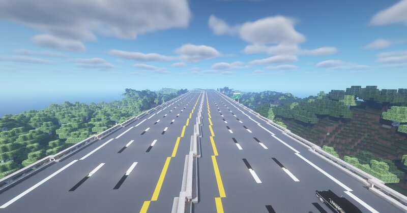 A Highway in progress Minecraft Map