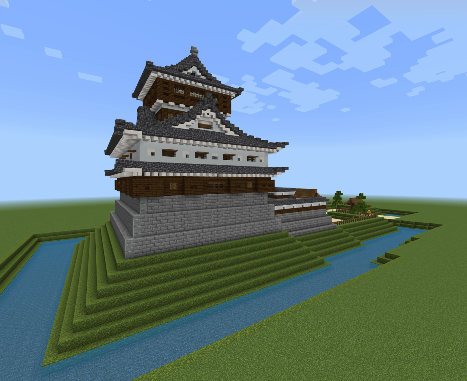 Japanese castle Minecraft Map
