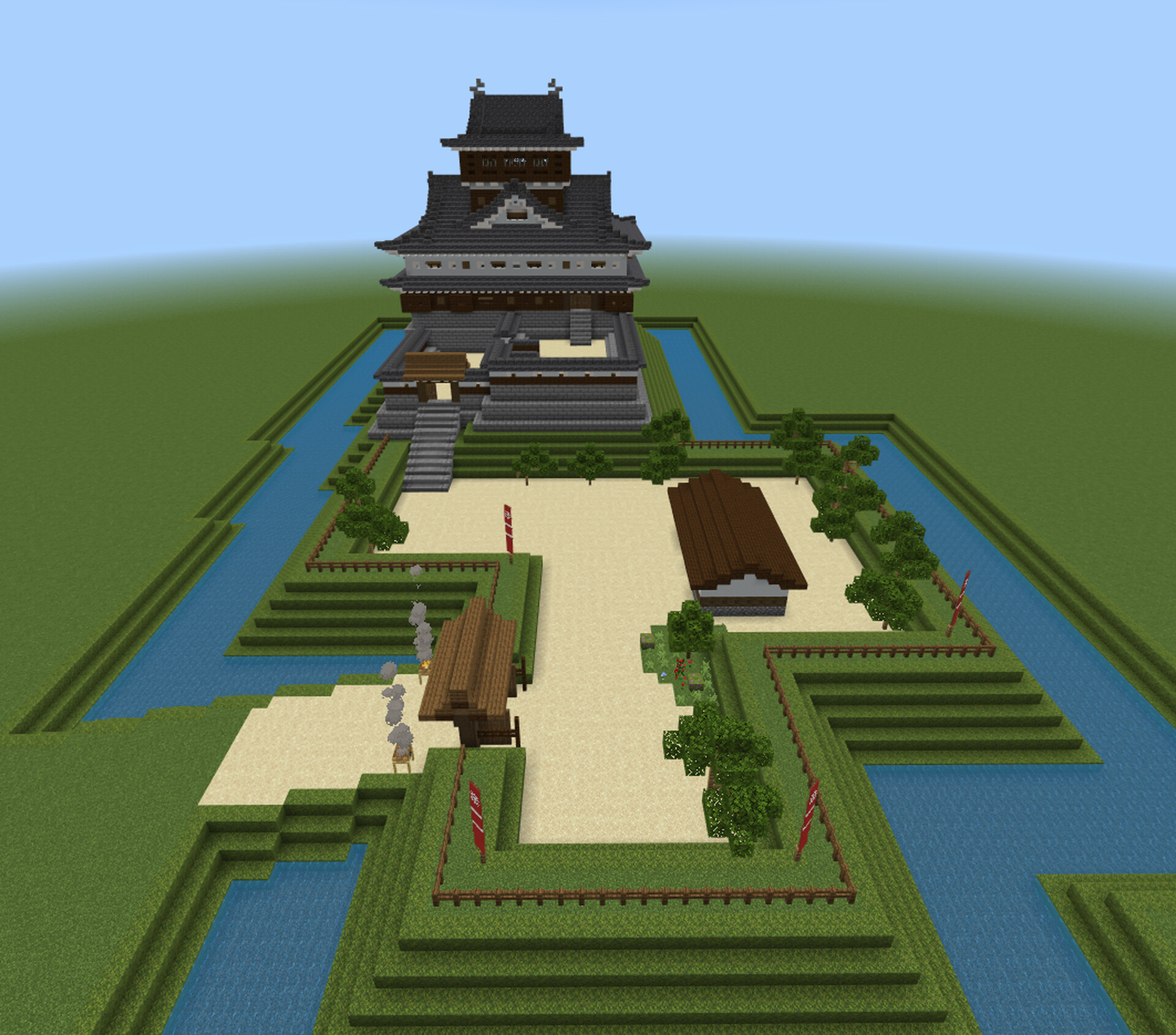 Japanese castle Minecraft Map