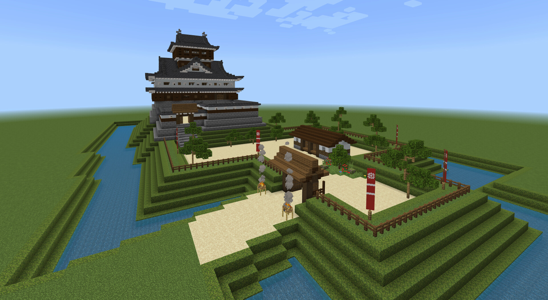 Japanese castle Minecraft Map