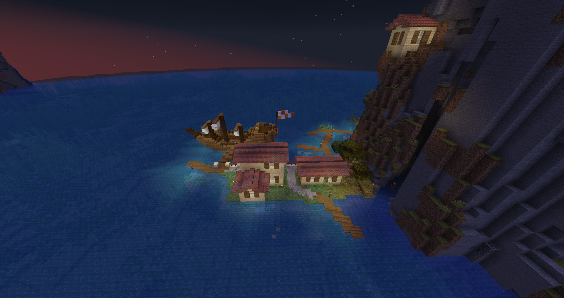 Peaceful village island Minecraft Map