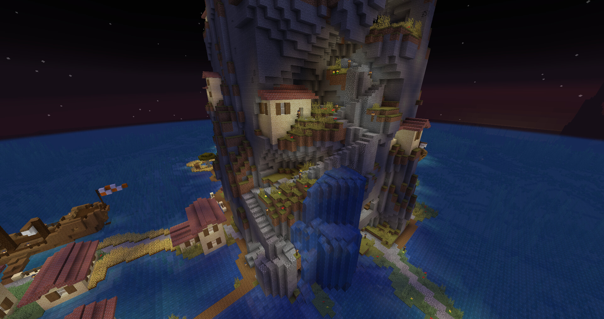 Peaceful village island Minecraft Map