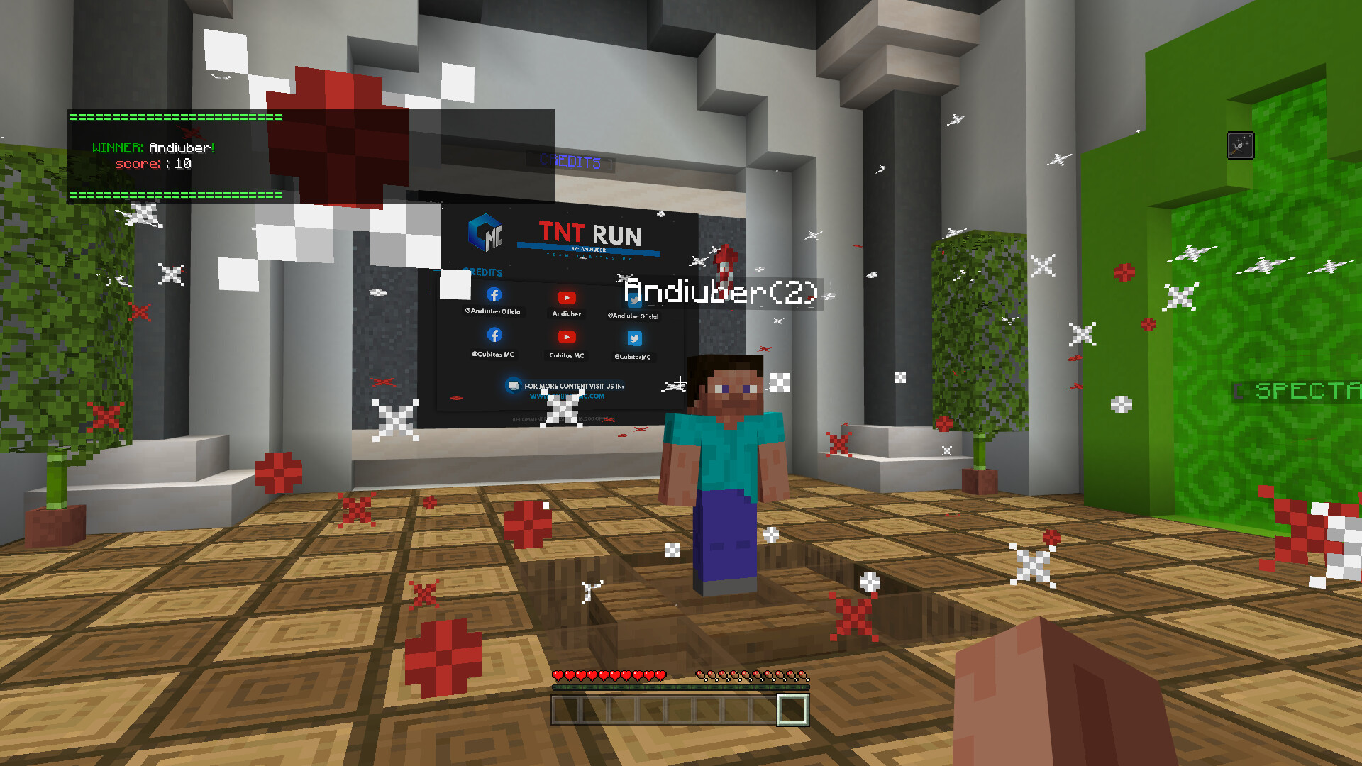 TNT RUN (MAP MINECRAFT BEDROCK) Minecraft Map