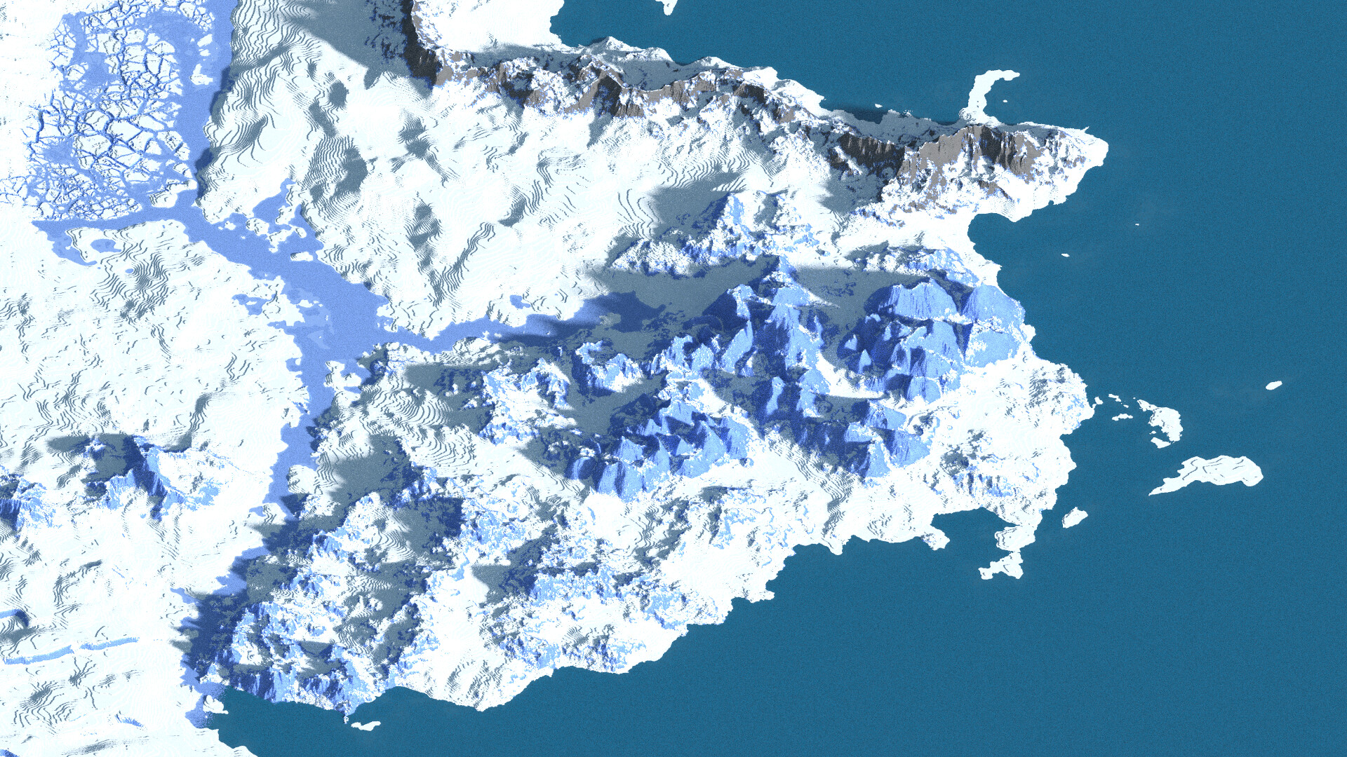 Ice island - 15700x8000 [WorldPainter | 2 part of 3] Total Size ...